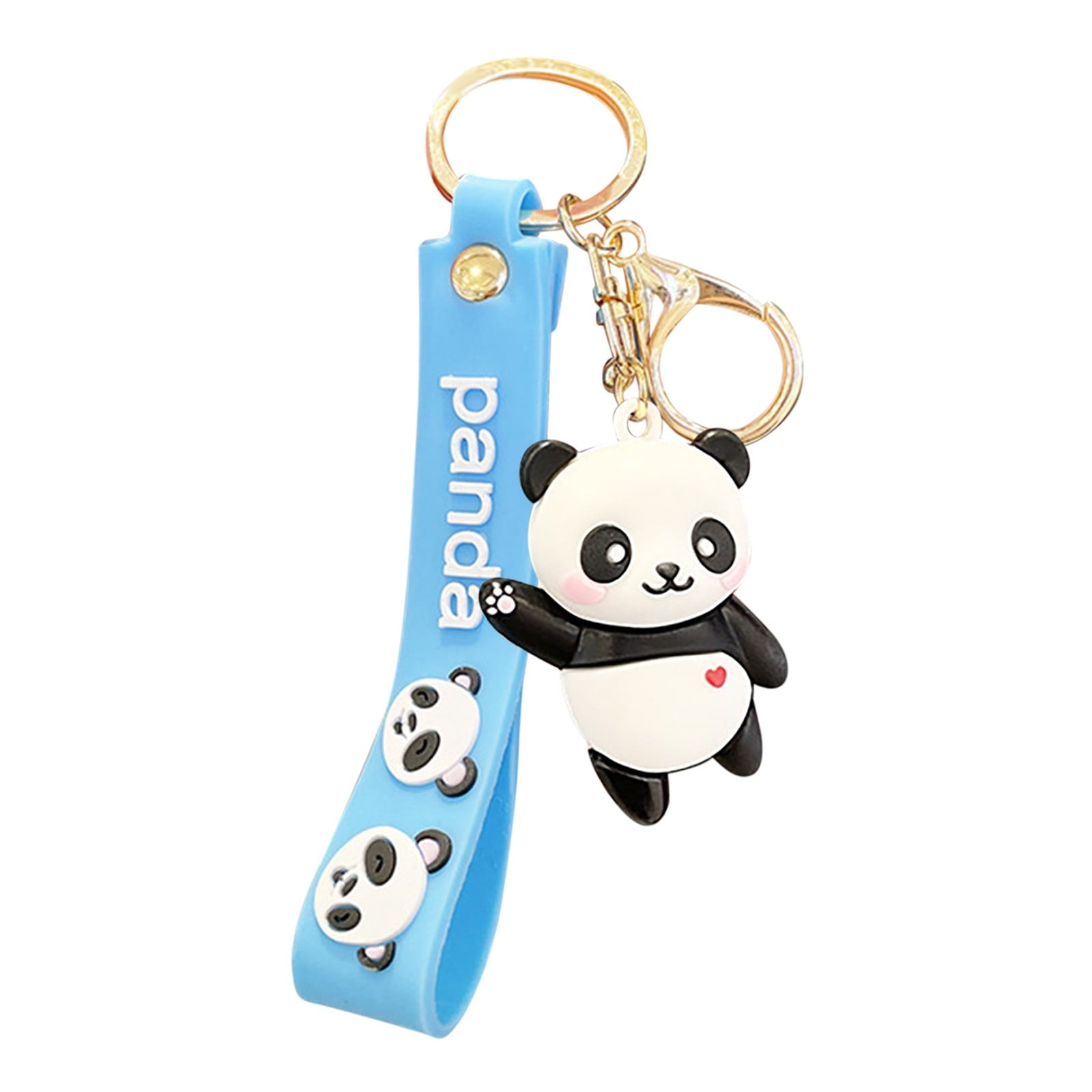 1PC Cartoon Cute Waving Panda Key Waving Animals Keychain Female's Gift ...