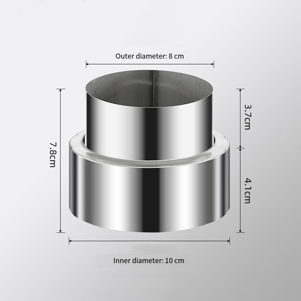 1PC Chimney Pipe Reducer Stainless Steel Flue Pipe Reducer Tubing ...