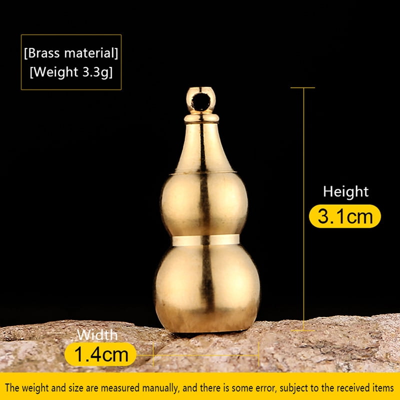 1PC Chinese Good Luck Brass Gourd Figurine Crafts Bagua Diagram Pattern ...