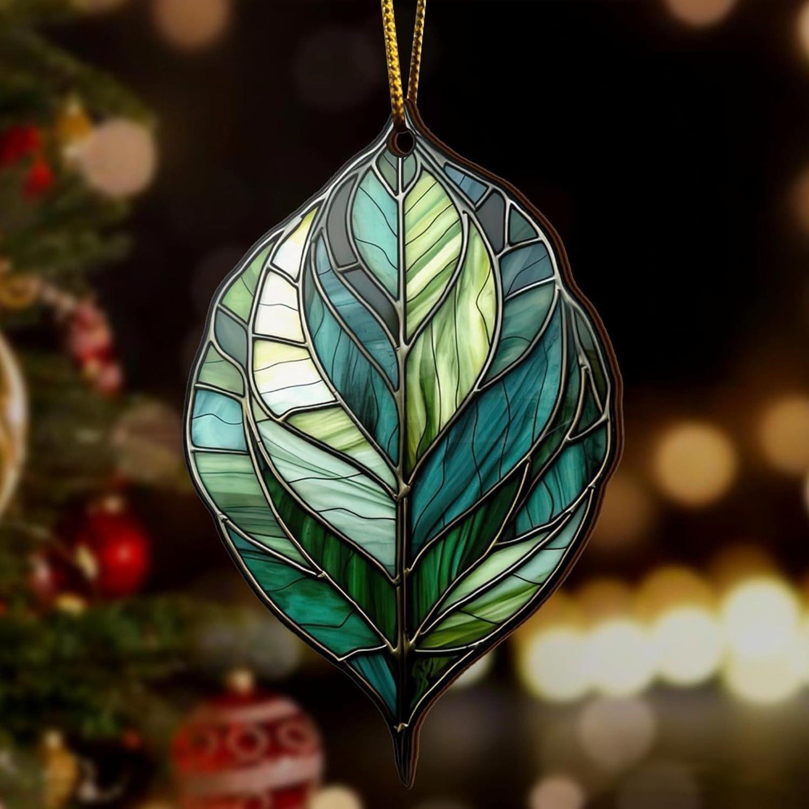 1PC Christmas Maple Leaf Acrylic Fall Ornament Window Hanging Autumn ...