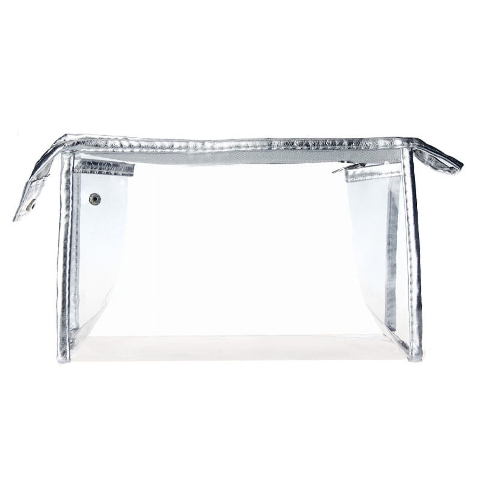 1PC Clear Storage Makeup Bags Silver Beauty Organizer for Bedroom ...