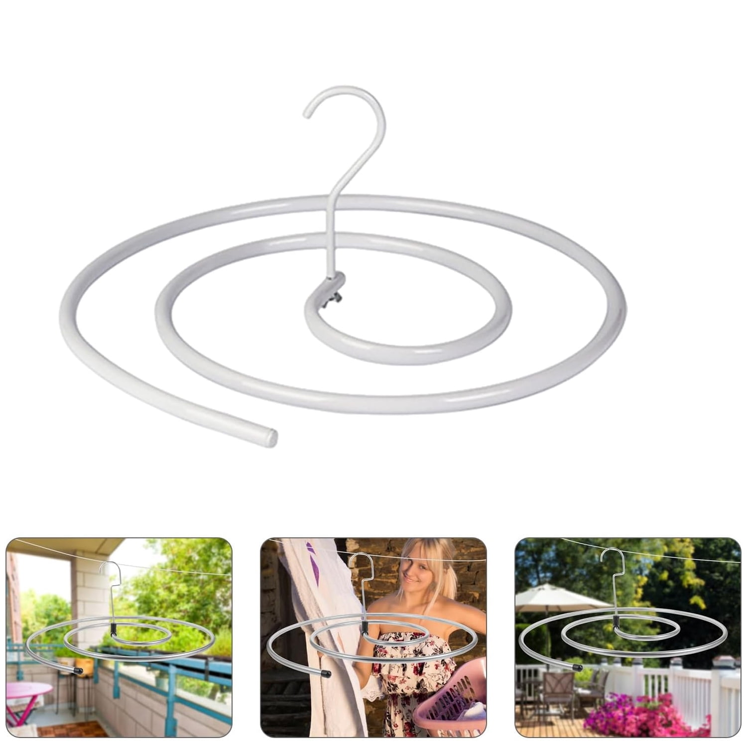 1PC Clothes Drying Rack, Stainless Steel Spiral Shaped Hangers, Quilt ...
