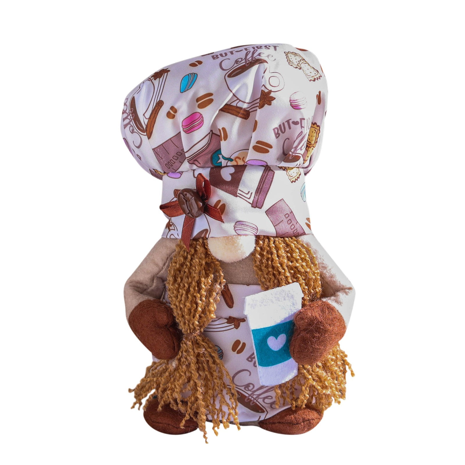 1PC Coffee Gnomes Dwarf Doll Decoration Ornaments Coffee Bar Decor Chef ...