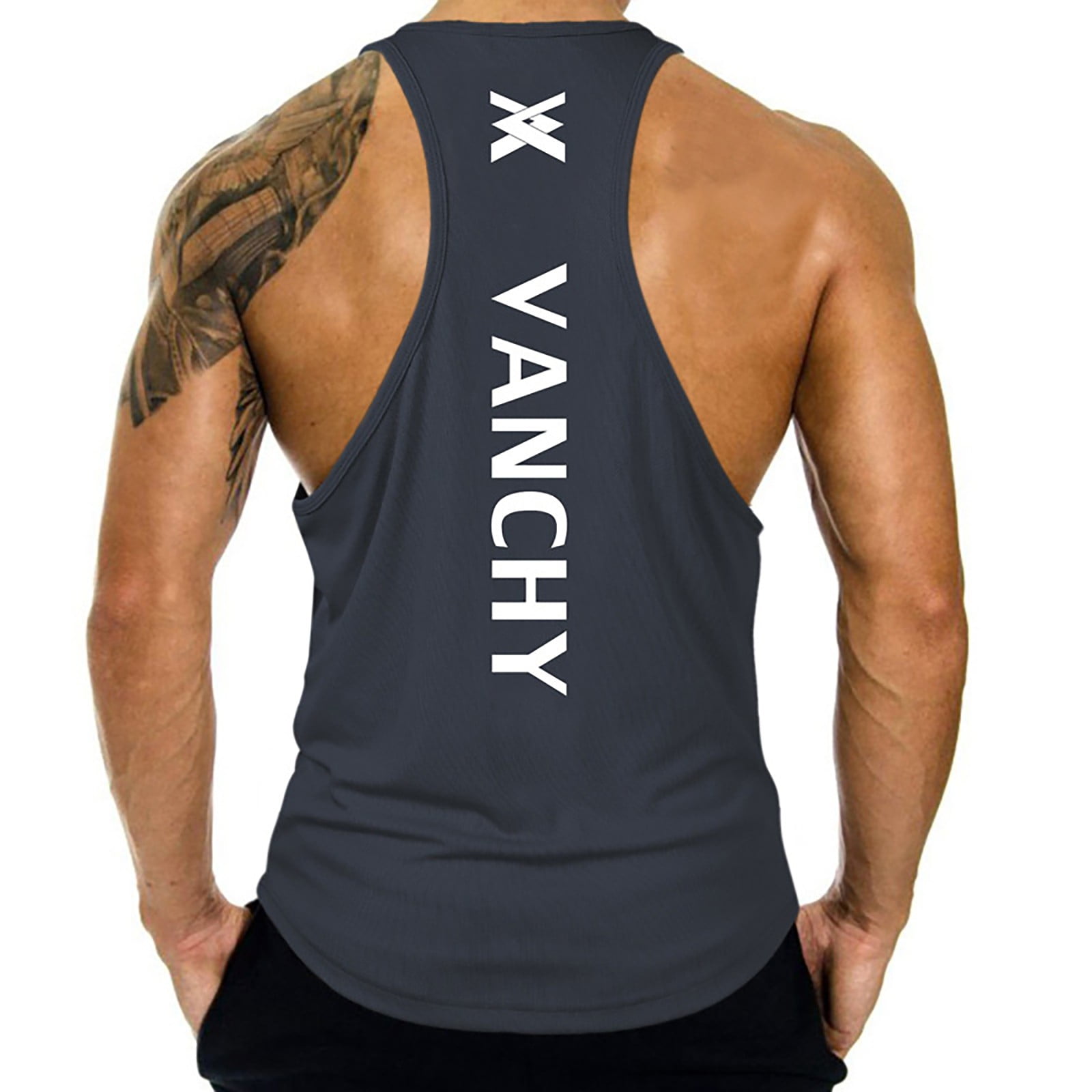 1PC Compression Shirt Men Sleeveless Men's Running Sports Training ...