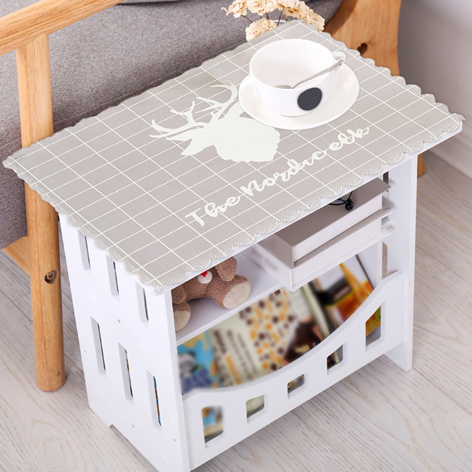 1PC Cover Cloth Bedside Table Cover Cloth Drum Washing Machine Cover ...