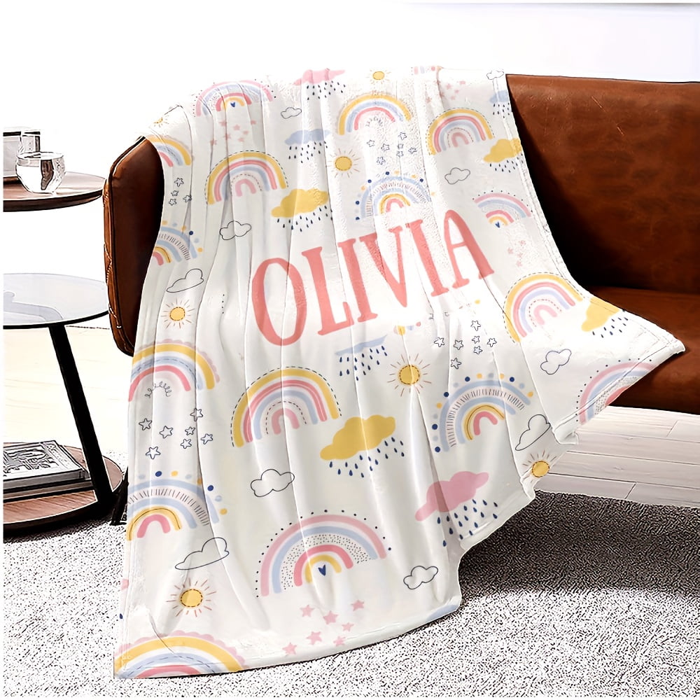 1PC Cozy Olivia Blanket - Ultra-Soft, Plush, And Breathable For Year ...