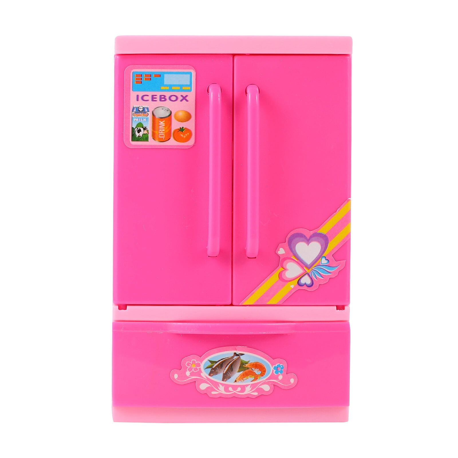 RENACLIPY Mini Home Appliance Toy Pink Kitchen Refrigerator for ...