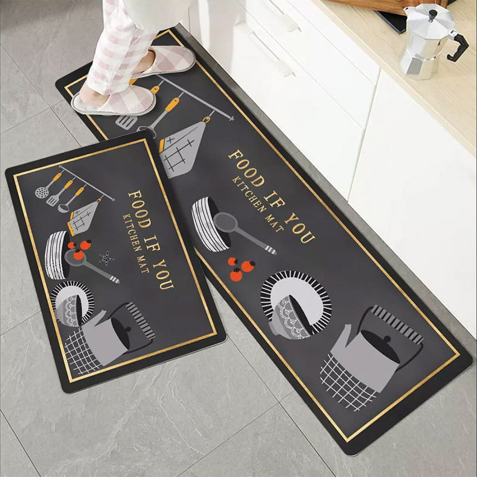 1PC Cutlery Fork Knife Spoon Carpet Kitchen Floor Mats Simple Style ...
