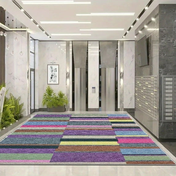 1PC Damask Pattern Area Rug Local Carpet, Lightweight Washable Easy-to ...