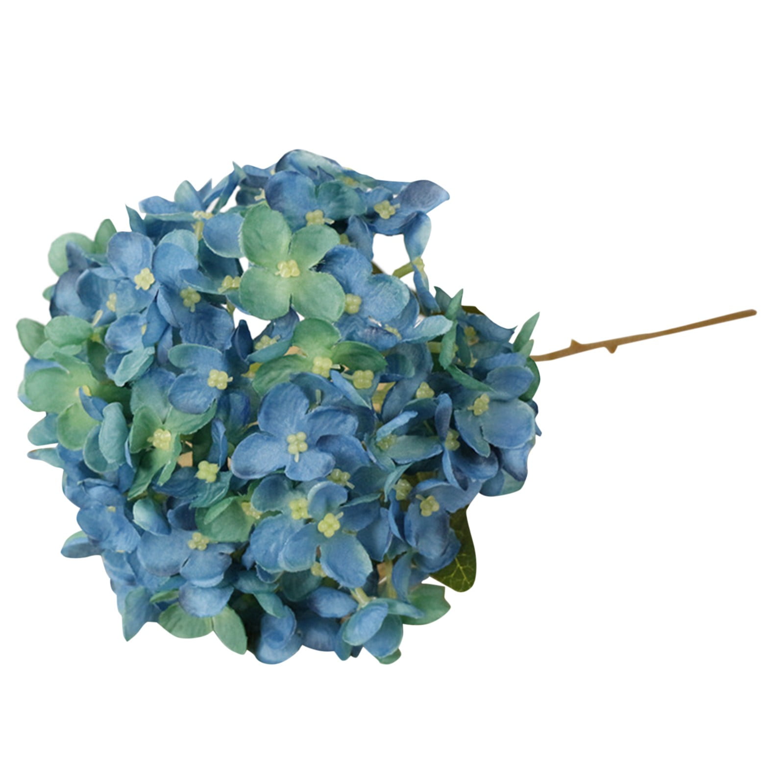 1PC Dark Blue Hydrangeas Artificial Flowers Bouquet Decoration Bridal ...