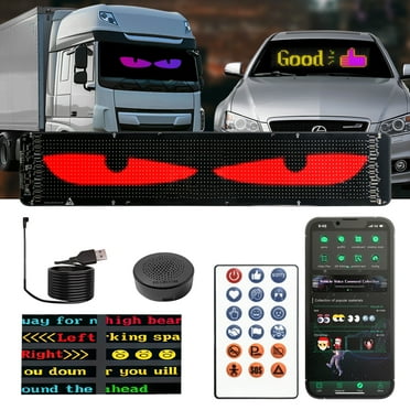 2PCS LED Eyes for Car Windshield, 23.6x4.72in Devil Eyes Light for Cars ...