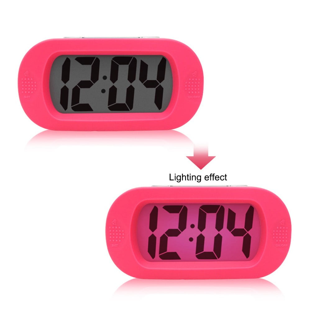 1PC Digital Alarm Clock Travel Clock with Snooze and Nightlight Alarm ...