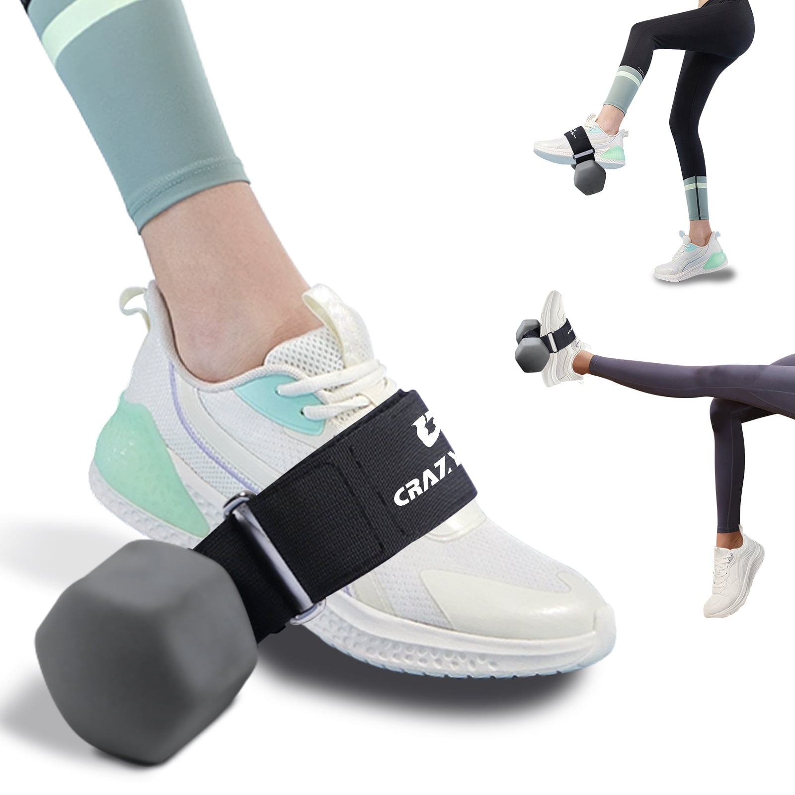 1PC Dumbbell Foot Strap Ankle Weights Tibialis Trainer Knee Raises ...