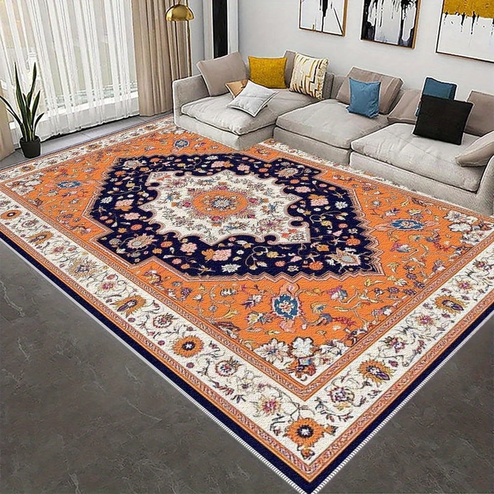 1PC Ethnic Style Regional Carpet Local Carpet, Lightweight Washable ...