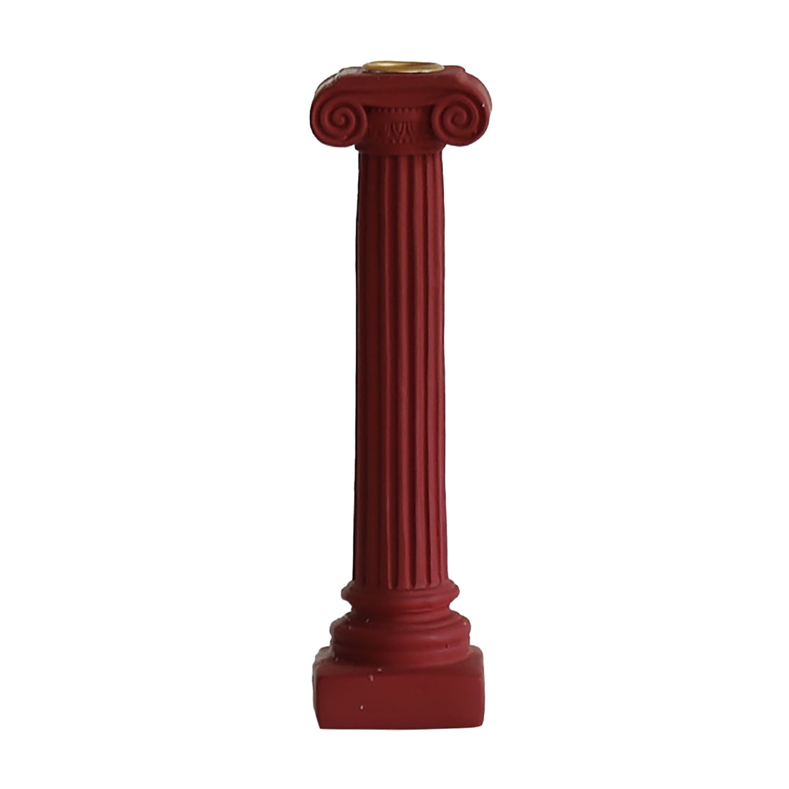 1PC European Pillar Statues Columns Candle Holder,Retro Resin Desktop ...