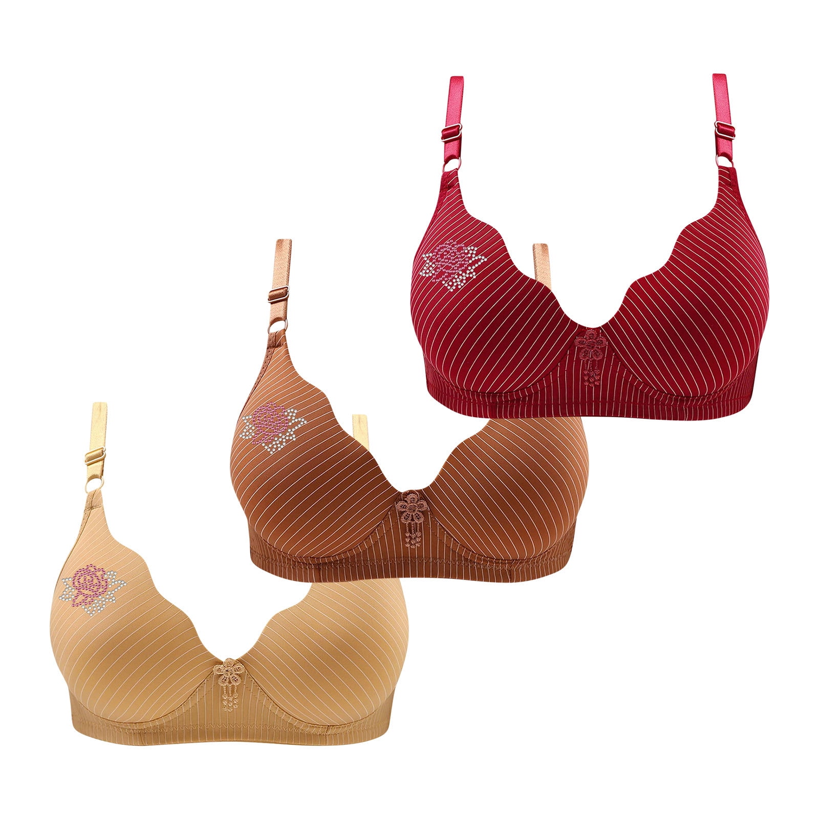 1PC Everyday Bras for Women Wireless Black Blouses for Women Business ...