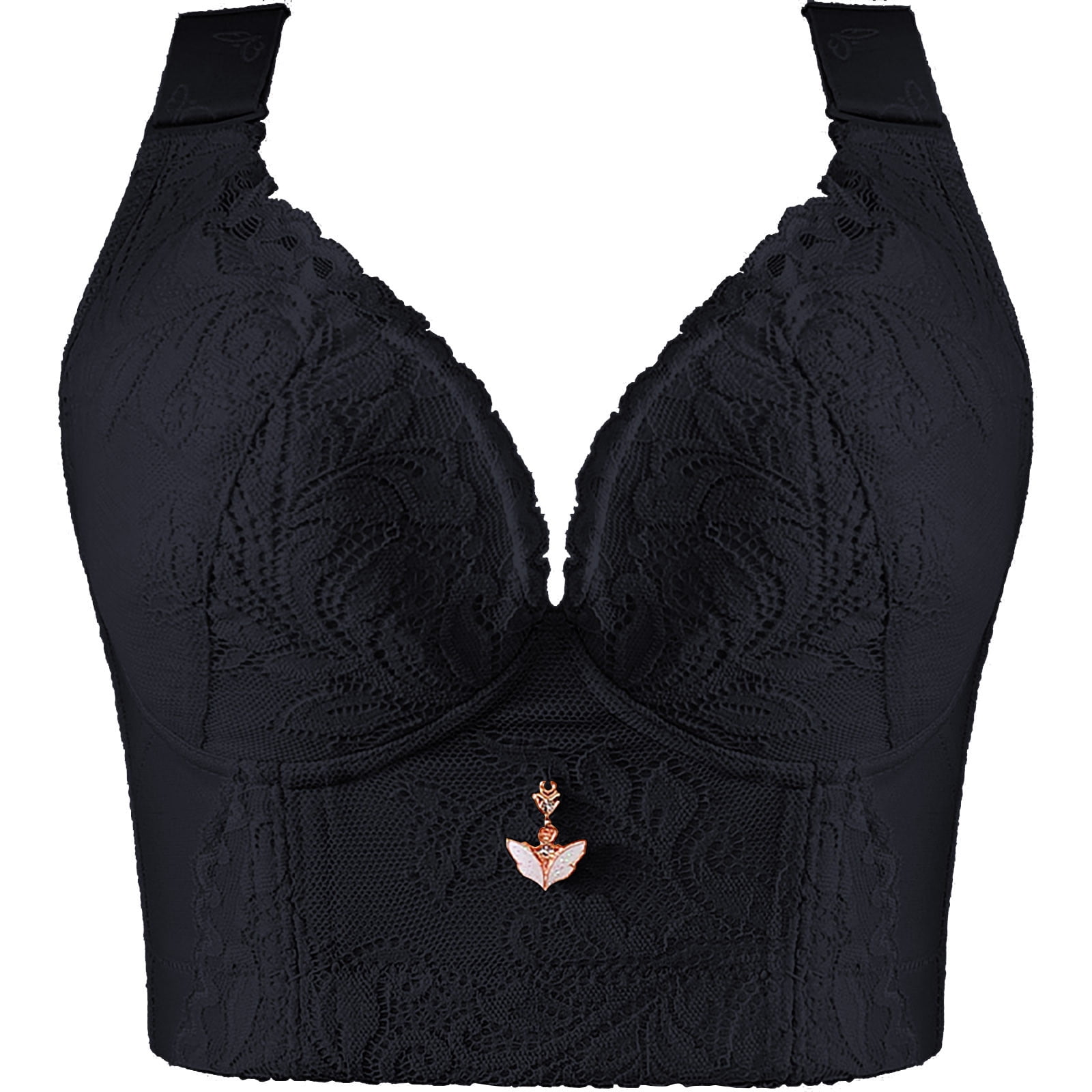 1PC Everyday Bras for Women Wireless Black Lace Blouses for Women Women ...