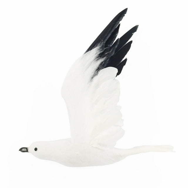 1PC Fake Artificial Feathered Seagull Decoy Realistic Seagull Garden ...