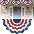 1PC Fan Shaped Bunting Flags Patriotic Garden Decor for Independence ...