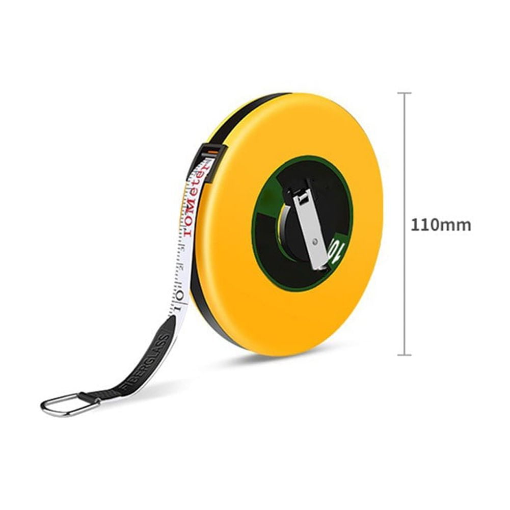 1PC Fiber Measuring Tape 10-100M Soft Tape Measure Ruler Wear-resistant ...