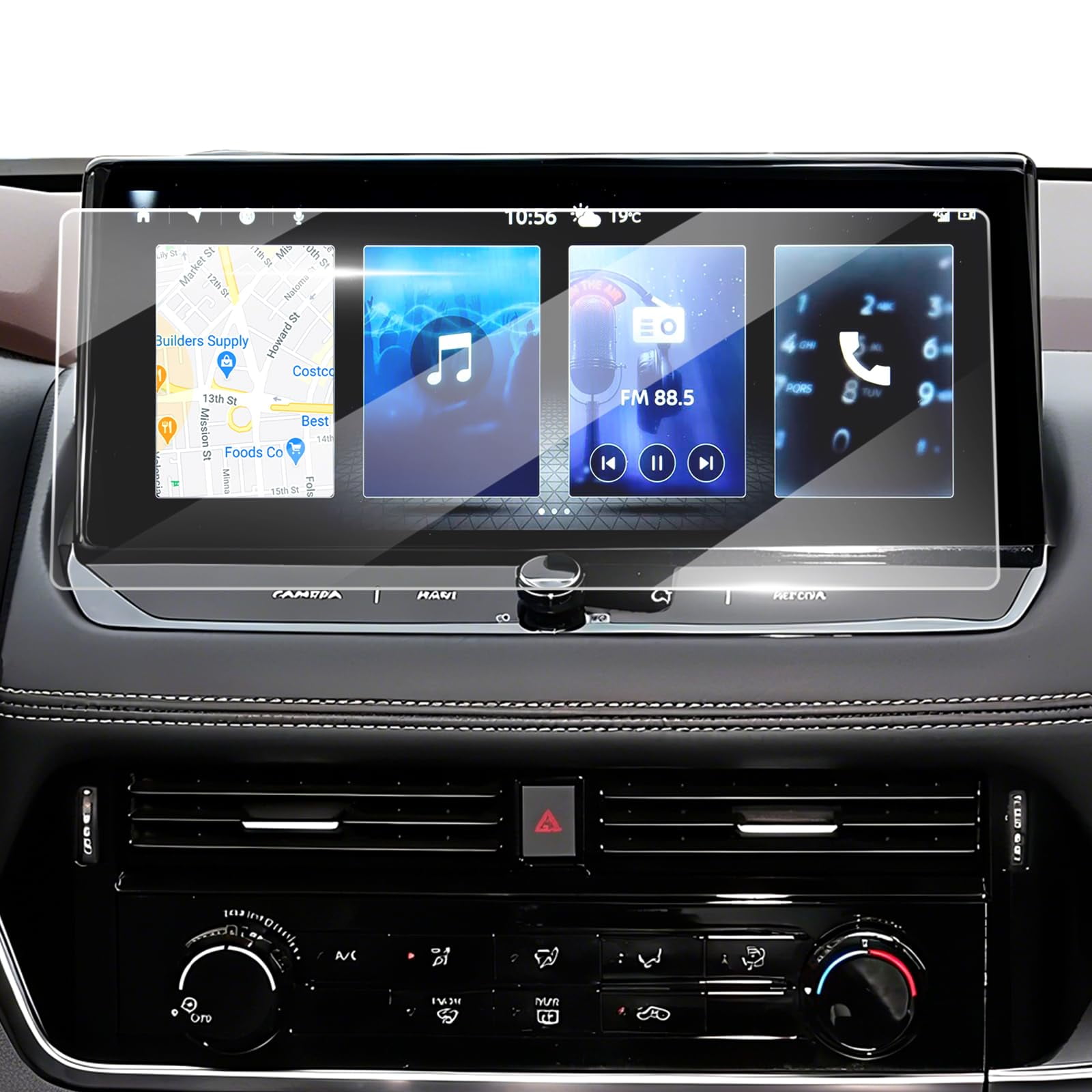 1PC Fit for Screen Protector for 2021-2025 Ford F150 and 2022-2025 F ...