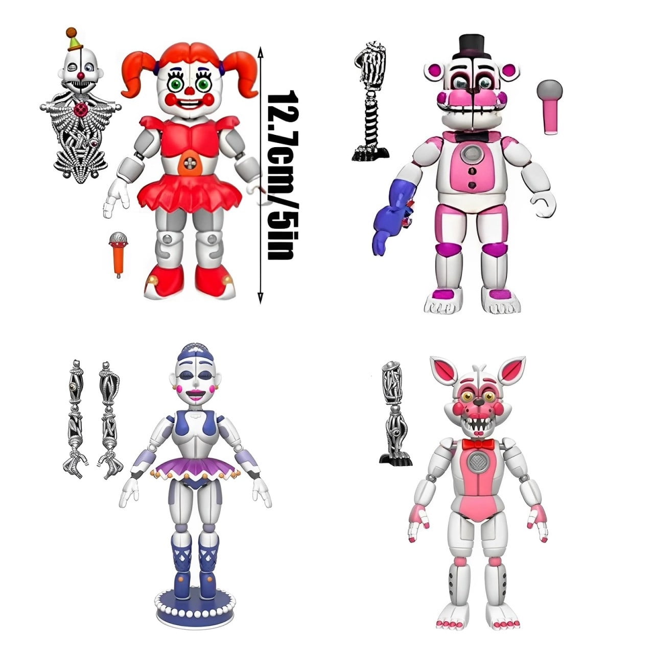 1PC Five Nights at Freddy's Articulated Action Figure toy Chica Bonnies ...