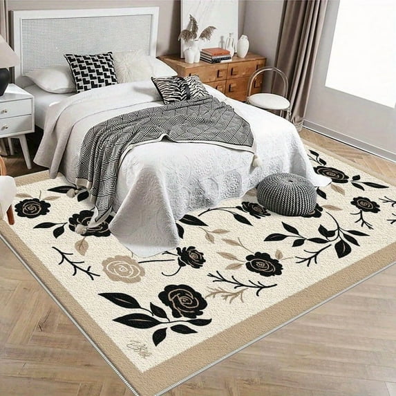 3'x5' thick area rug big living room rug rug pad cushioned foot rug ...