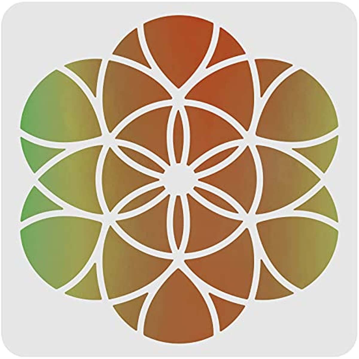1PC Flower of Life Stencil 12x12 Inch/30x30cm Painting Templates Wall ...