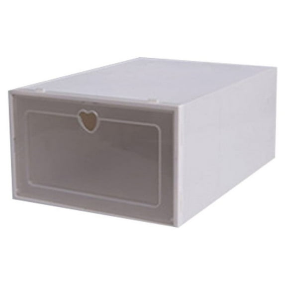 1PC Foldable Clear Shoes Storage Box Plastic Stackable Shoe Organizer ...