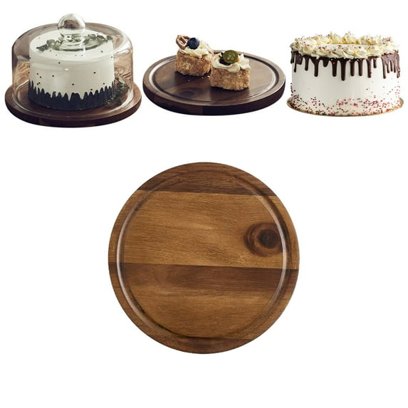1PC Foldable Wood Dessert Tray, Cake Platter & Cheese Display Plate ...