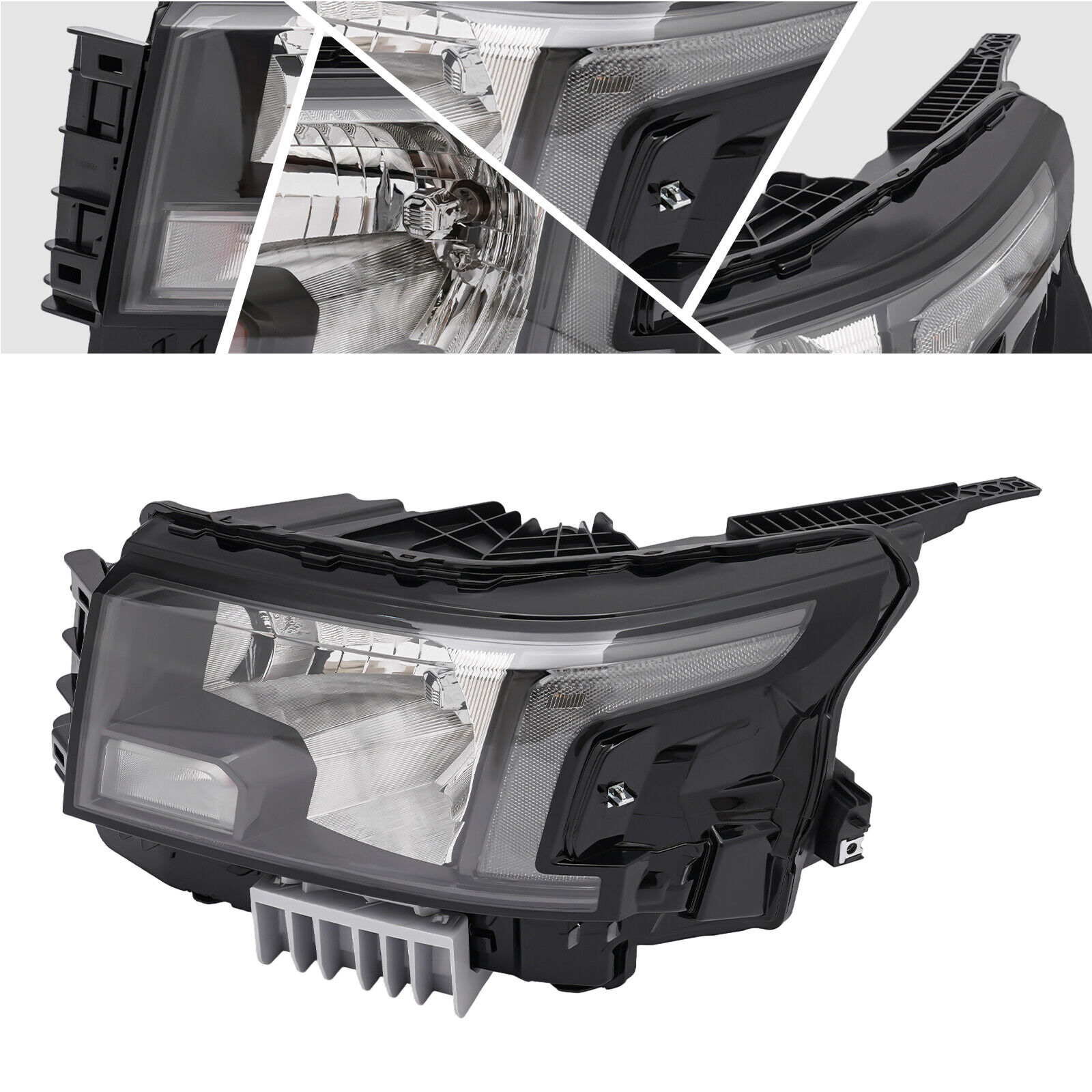 1PC For Nissan Frontier 2022-2023 Replacement Black Headlight Driver ...