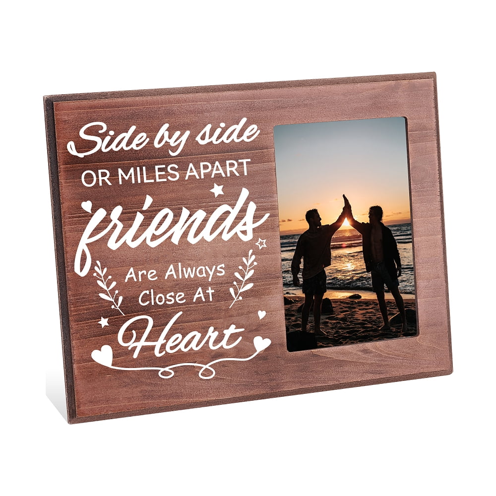 1PC Friend Wooden Photo Frame Unique Friendship Frames Going Away Gifts ...