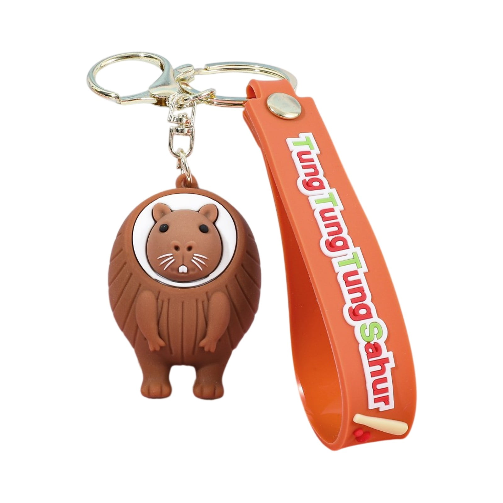 1PC Funny Italian Brainrot Animals Keychains, Movable Tung Tung Tung ...