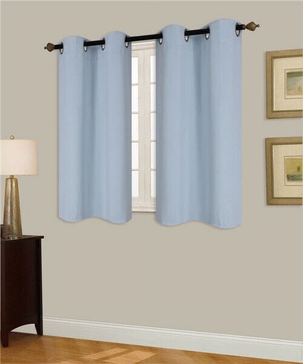 1PC GHL30 SLATE BLUE Versatil Grommet Thermal Blackout Window Tier ...
