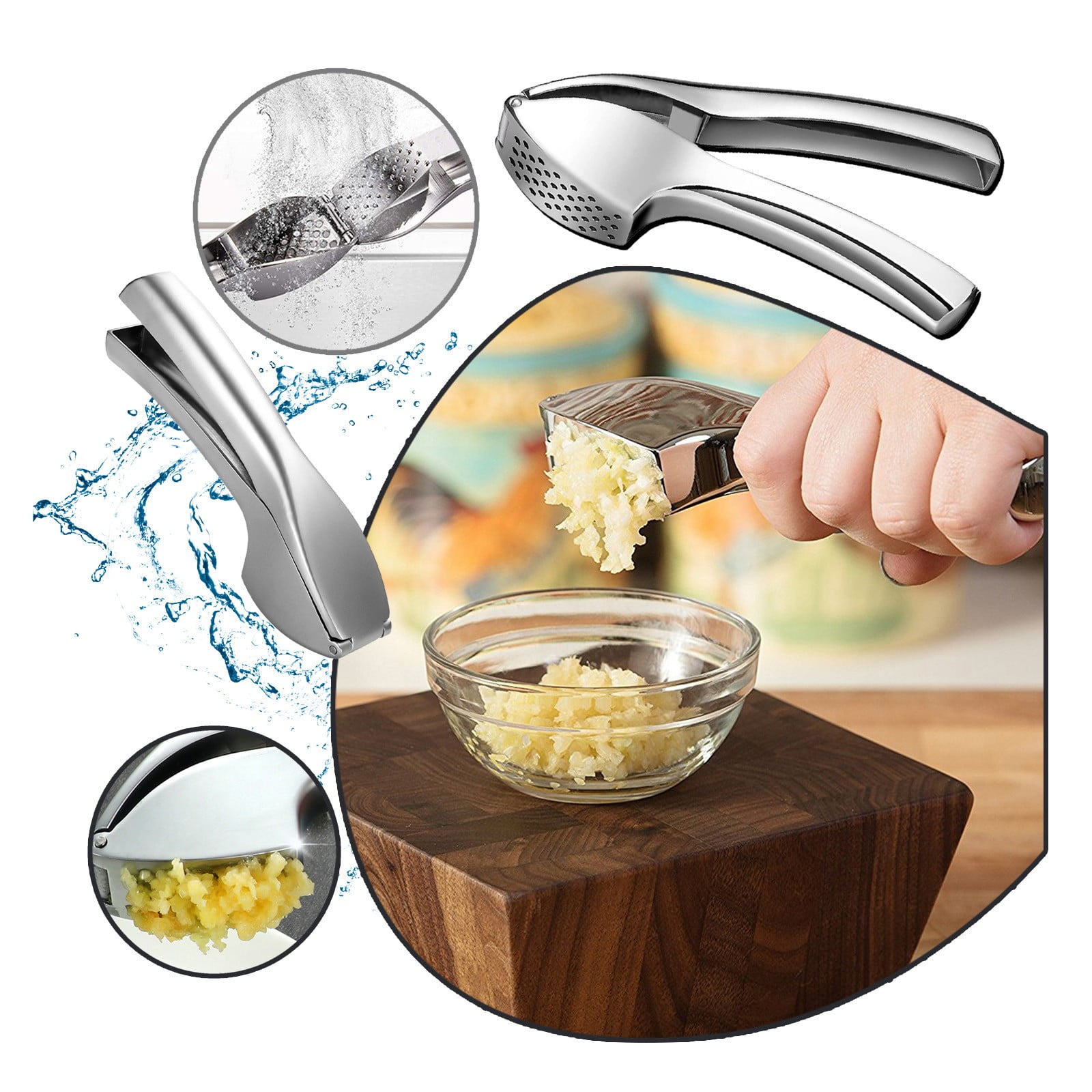 1PC Garlic Press Capacity Kitchen Antirust And Large Gadgets Crusher ...