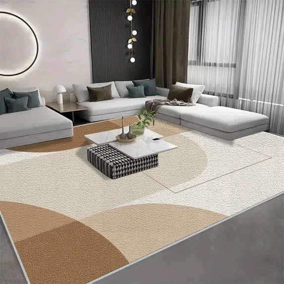 1PC Geometric Area Rug Partial Carpet, Lightweight Washable Easy-to ...