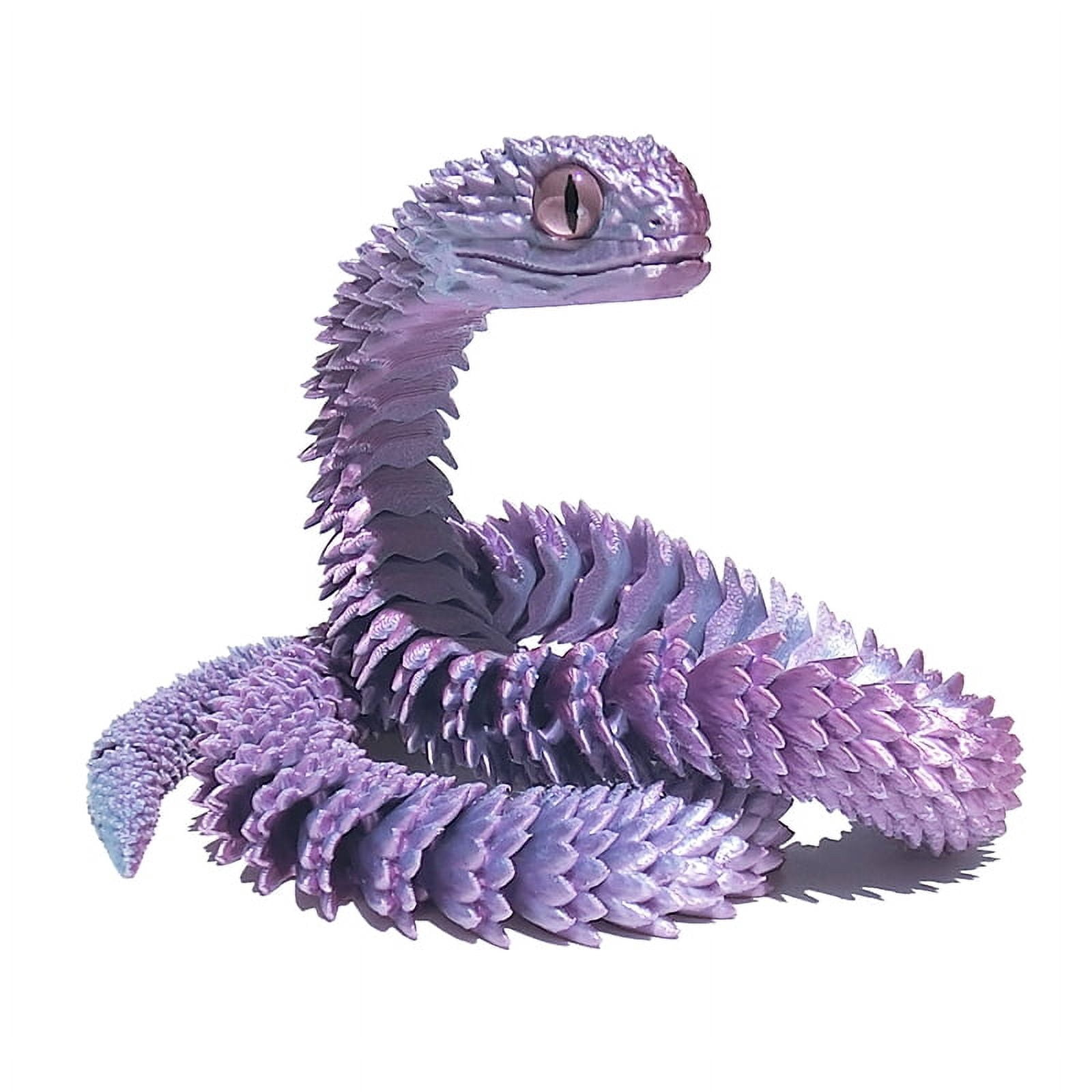1PC Gifts For Children 3D Printed Snake Simulation Snake Figurine ...
