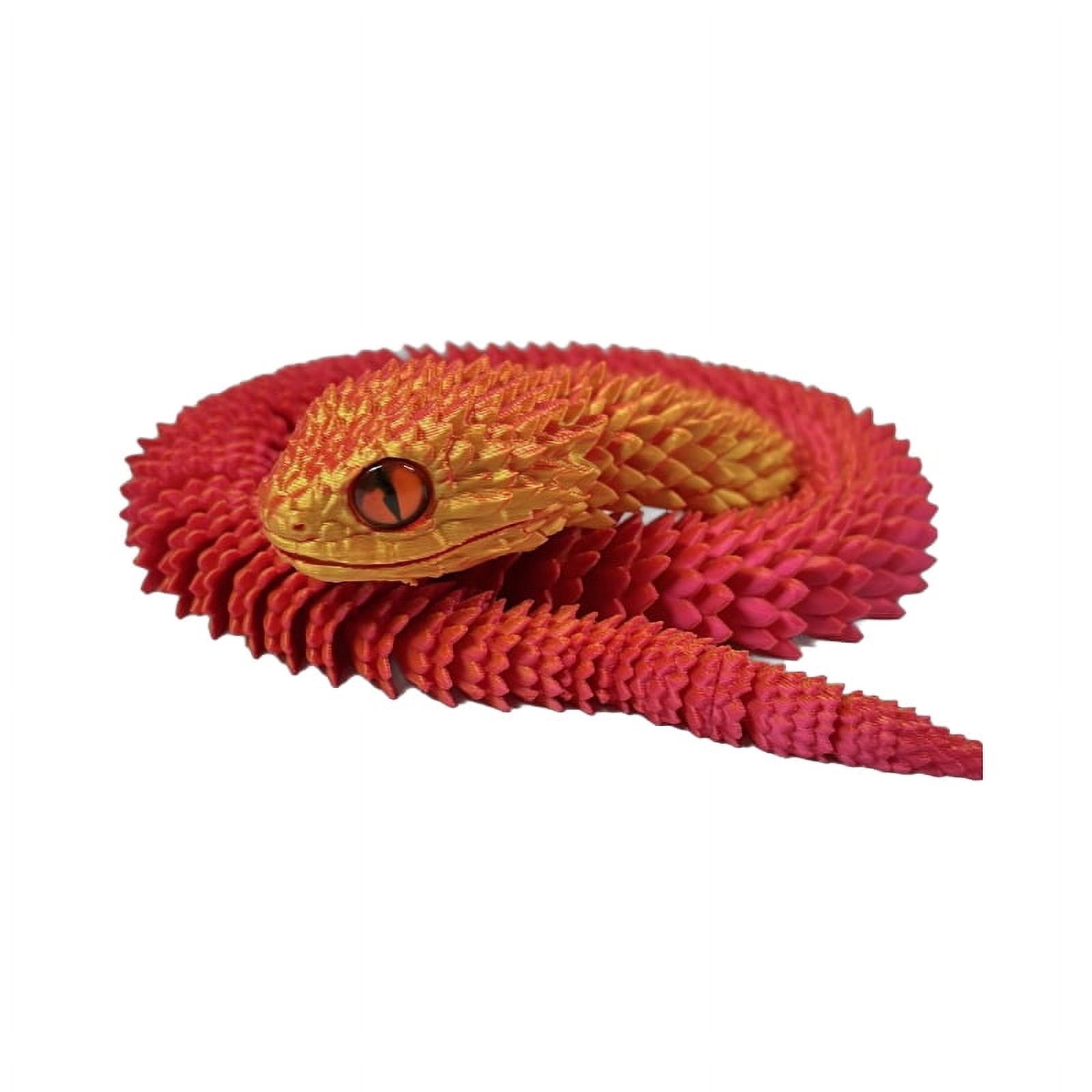 1PC Gifts For Children 3D Printed Snake Simulation Snake Figurine ...