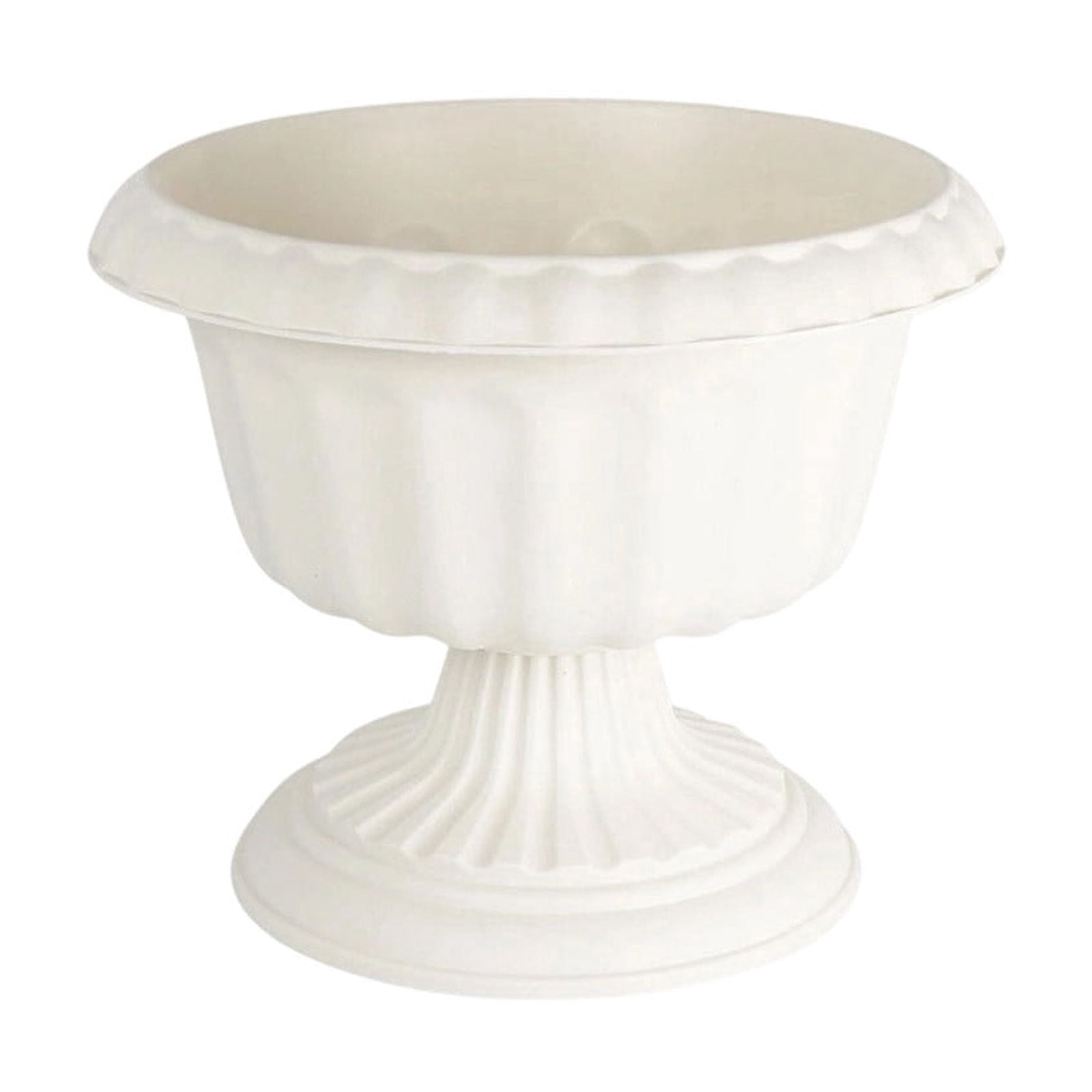 1PC Goblet-Shaped Plastic Planter Urn, 9.84" Hx11.8" D Lightweight ...