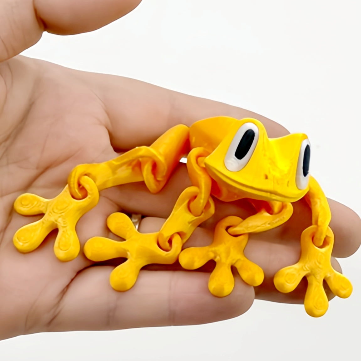 1PC Gold 12cm 3D printed frog joint movable ornament - Walmart.com