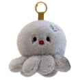 1PC Gray Minibee Stuffed Octopus Plush Charm Soft Stress Relief ...