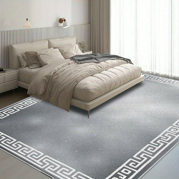 1PC Greek Key Pattern Area Carpet Partial Carpet, Lightweight Washable ...