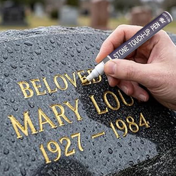 1PC Grey Tombstone Marker Pen,Stone Marker Paint Pen for Restoring ...