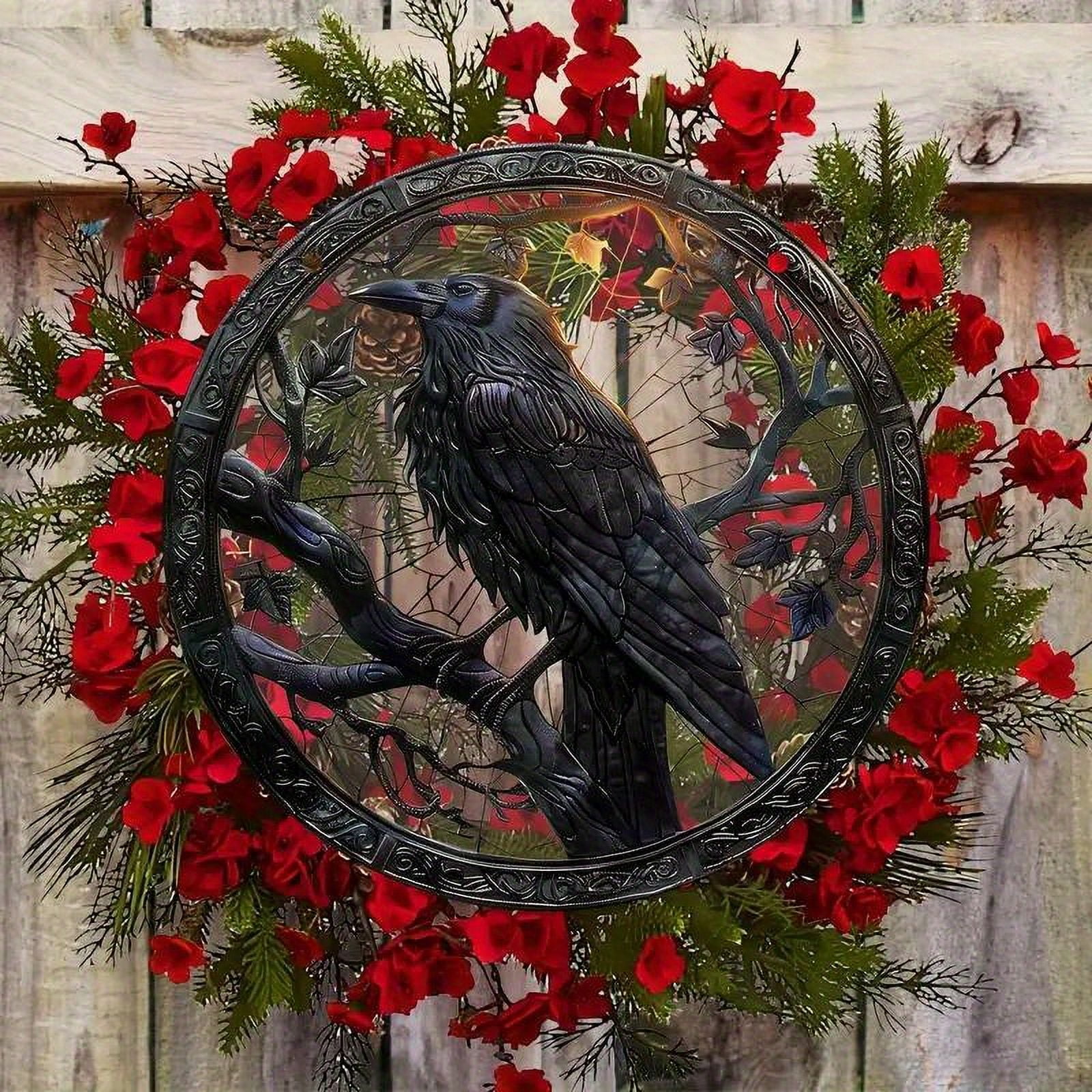 1PC,Halloween Transparent Crow Window Hanging Dream Catcher, Round ...