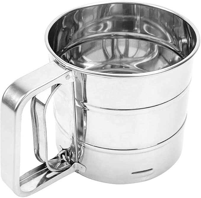 1PC Handheld Flour Sifter Stainless Steel Sifter for Baking Mesh Sieve ...