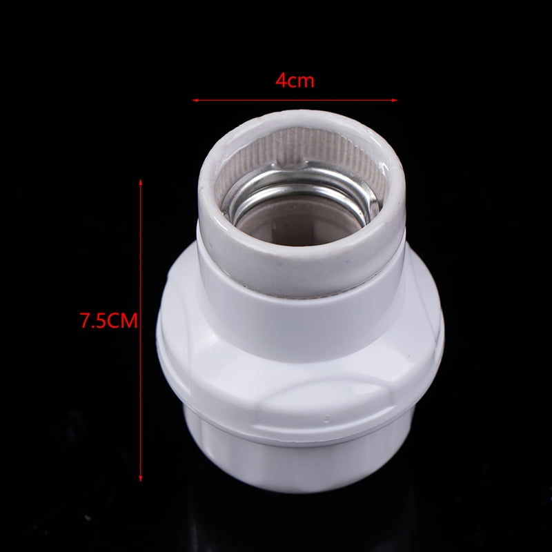 1PC Hanging Lamp Socket Base E27 Ceramics LED Light Bulb Holder Square ...