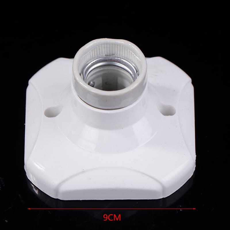 1PC Hanging Lamp Socket Base E27 Ceramics LED Light Bulb Holder Square ...