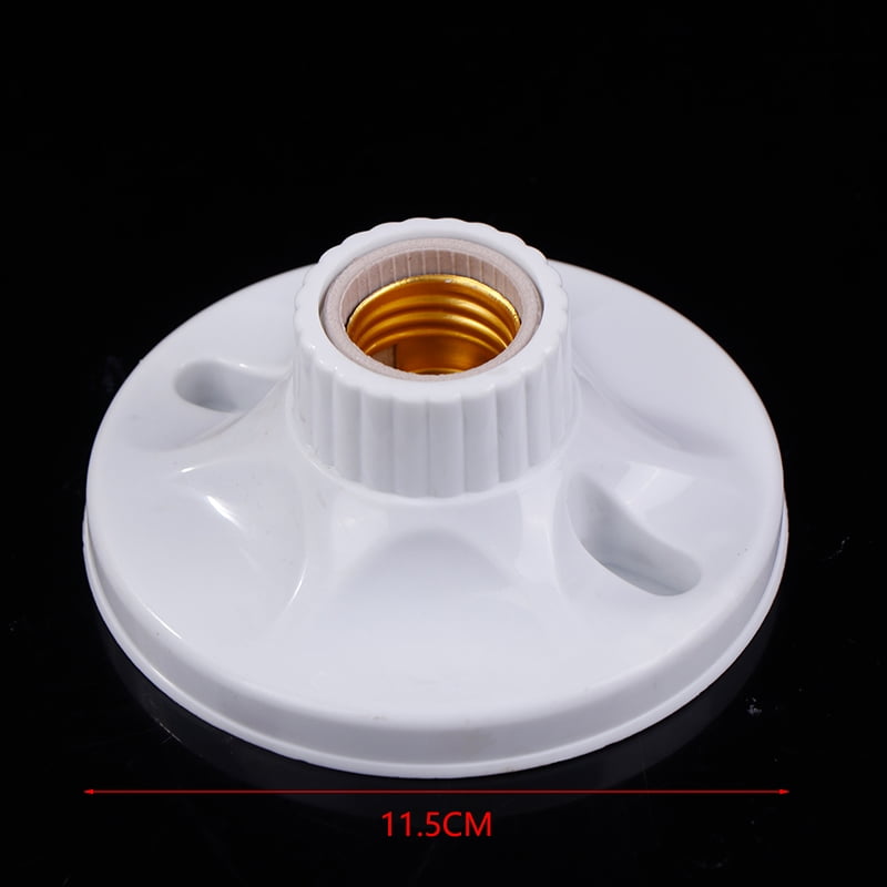 1PC Hanging Lamp Socket Base E27 Ceramics LED Light Bulb Holder Square ...