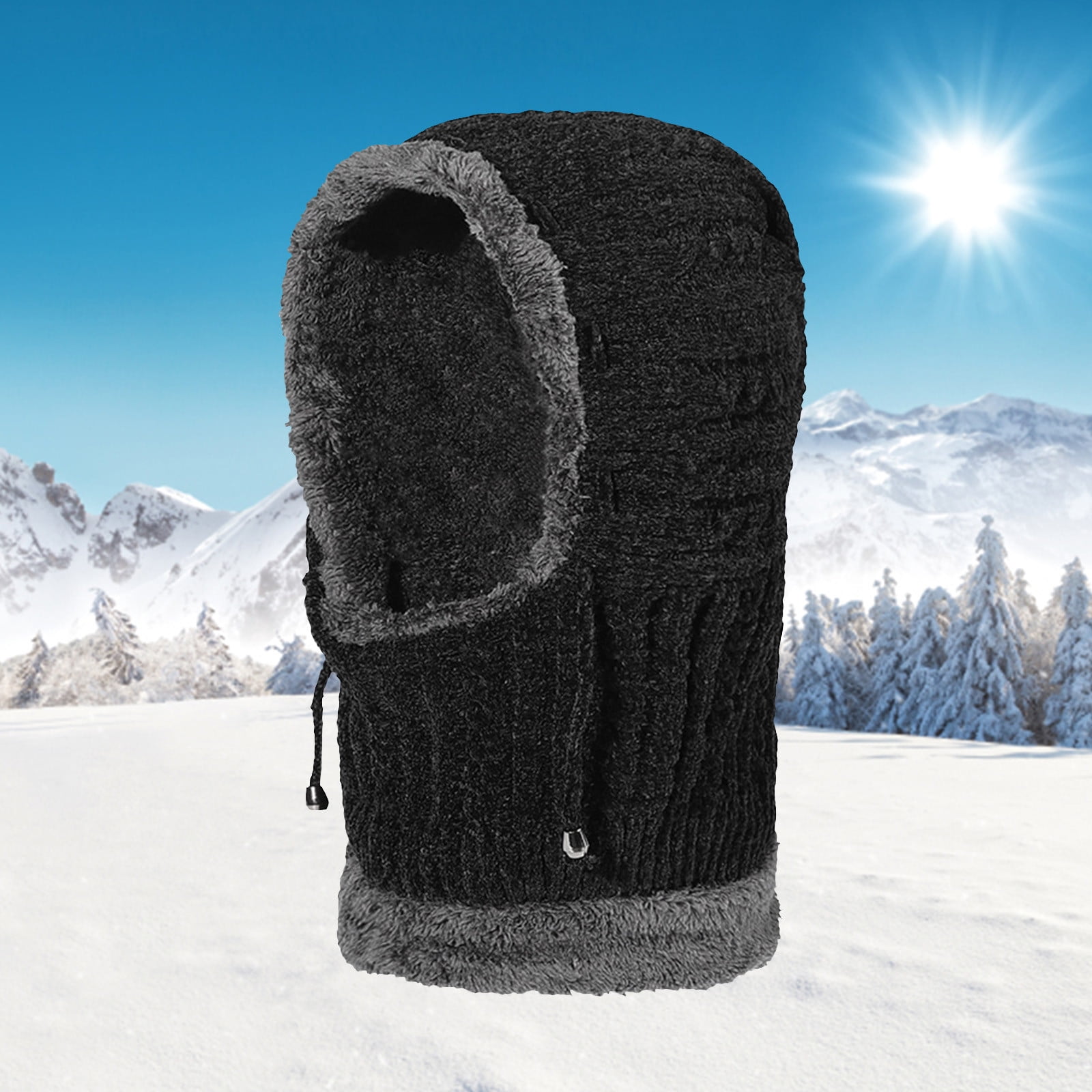 1PC Hat Black Cotton Men And Women Knitted Warm Hat Autumn And Winter ...