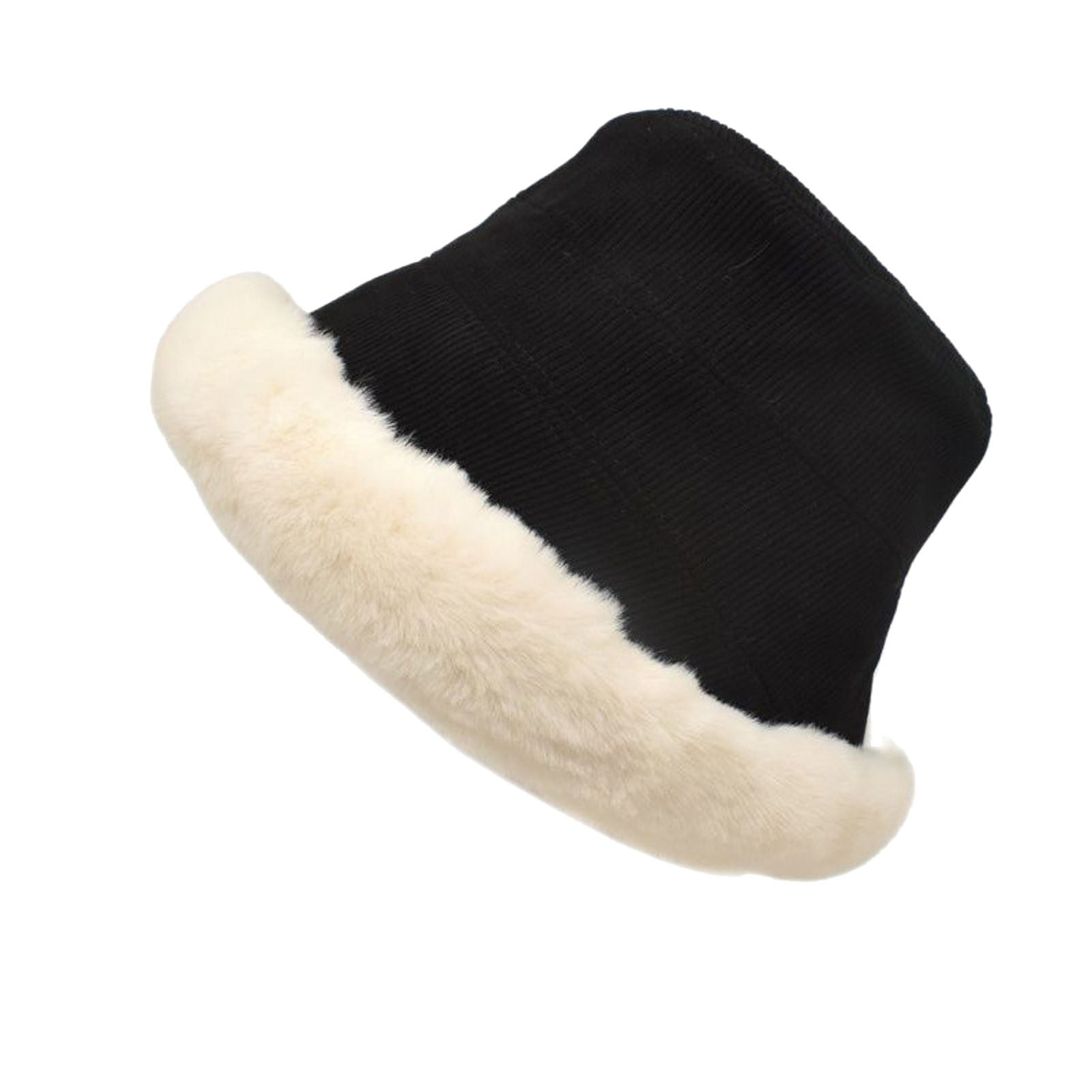 1PC Hat Black Europe And The United States Winter New Long Plush ...